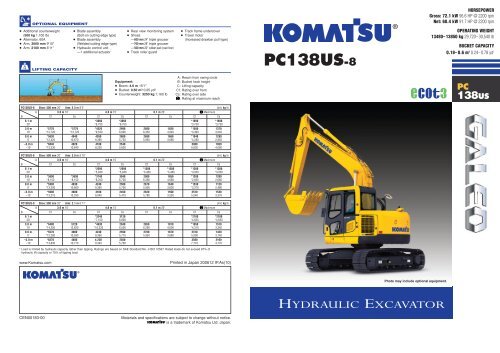 Pc138us-8 e - Komatsu