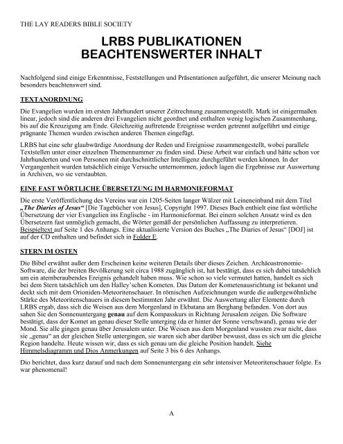 THE LAY READERS BIBLE SOCIETY - Evangeloria Reference Library