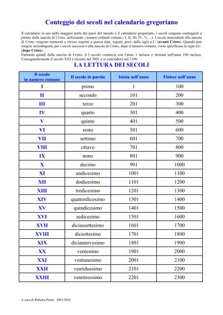 LA LETTURA DEI SECOLI.pdf - Roby Poppins