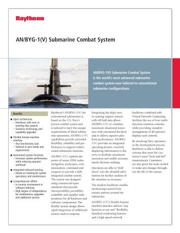 Improved DE1160 Series Sonars - Raytheon
