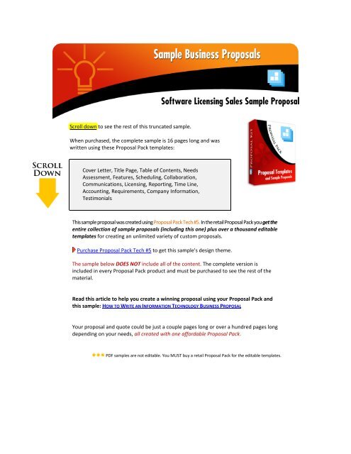 Business Plan Proposal Letter Sample
