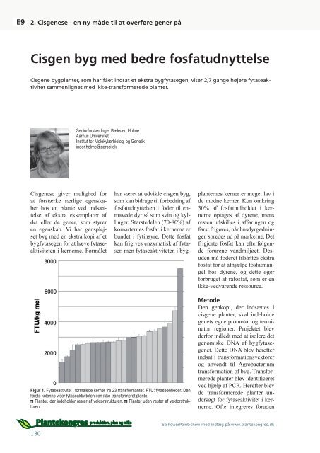 Cisgen byg med bedre fosfatudnyttelse (resumé fra ... - LandbrugsInfo