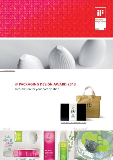 YOUR CONTACT FOR THE iF PACKAGING DESIGN AWARD 2013