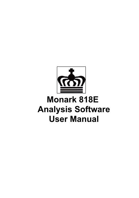 Monark 818E Analysis Software User Manual - HUR|Labs