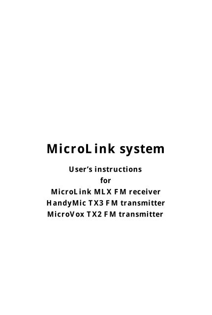 MicroLink system - Widex