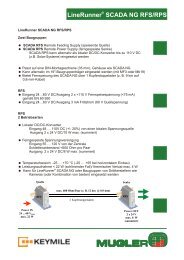contexio / data sheet LineRunner SHDSL LCM/DTM - Mugler AG
