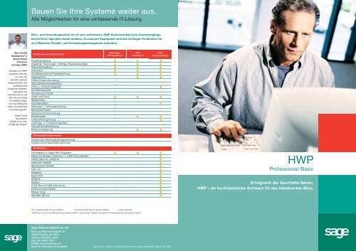 SAGE HWP Basic-Professional - Datec Hard- und Software GmbH