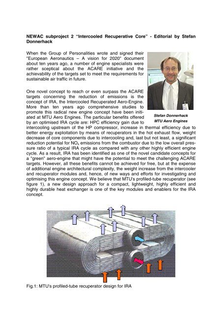 Intercooled Recuperative Core - MTU Aero Engines