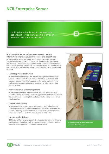 NCR Enterprise Server Datasheet - English UK