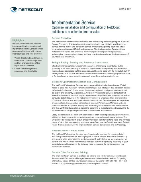 nGenius Implementation - NetScout