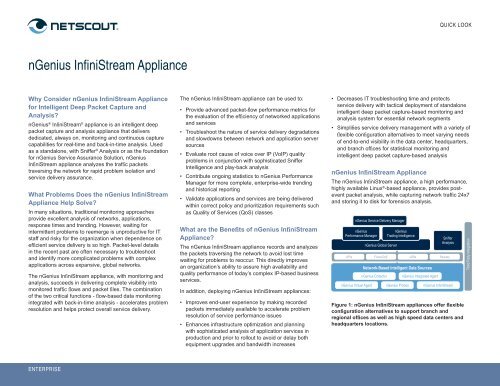 nGenius InfiniStream Appliance - NetScout