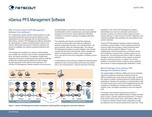 nGenius PFS Management Software - NetScout