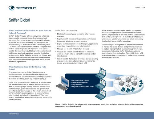 Sniffer Global Analyzer - NetScout