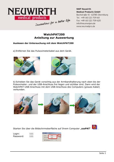 Anleitung zur WatchPAT-Auswertung