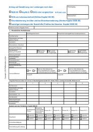 Antrag auf Grundsicherung SGB XII