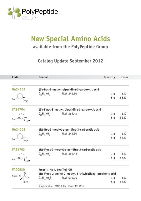 Amino Acids Pdf