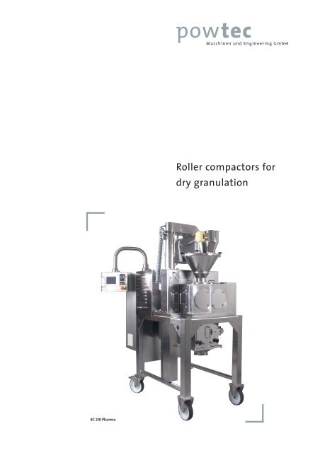 Roller compactors for dry granulation