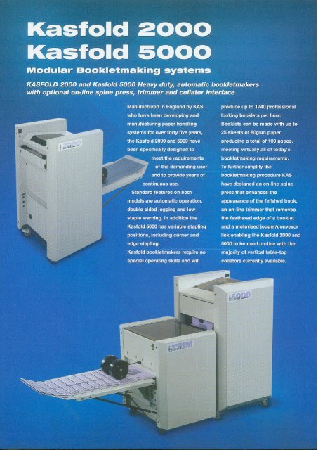 Kasfold 2000 Kasfold 5000 - ProMegaTechnik