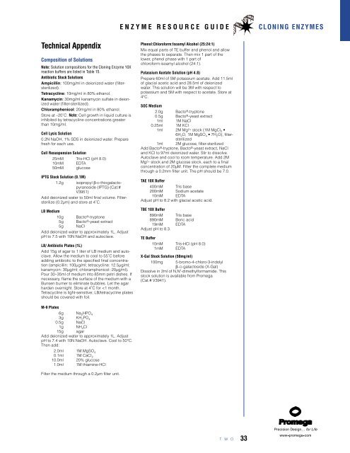 Technical Appendix - Promega