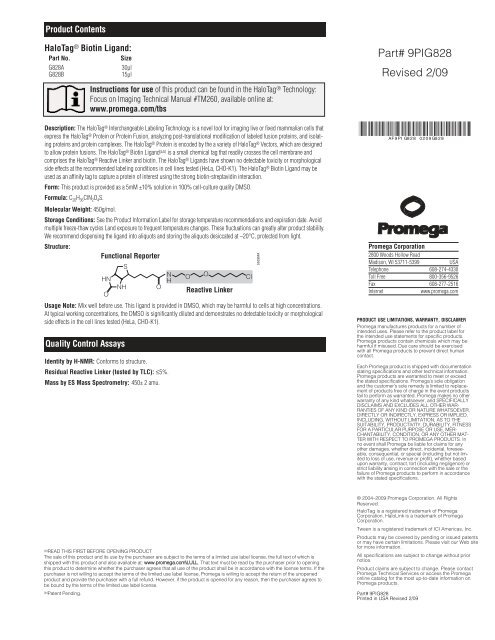 Complete Protocol - Promega