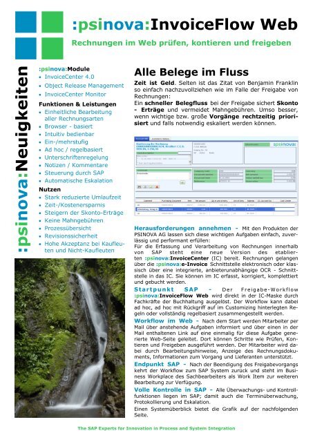 :psinova:InvoiceFlow Web - PSINOVA AG Schweiz