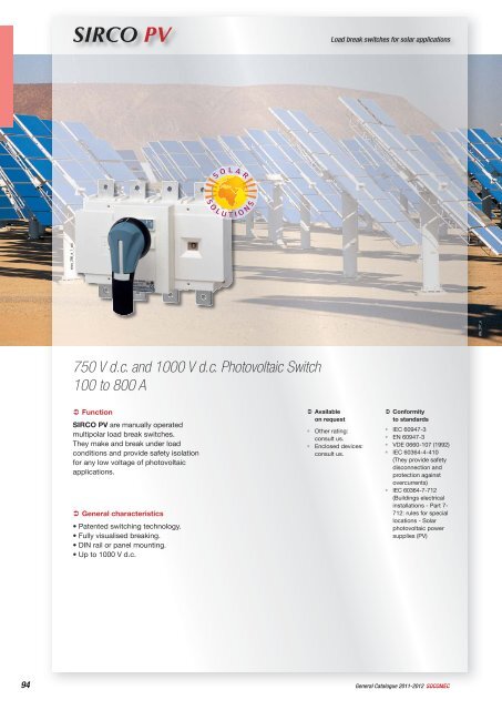 SIRCO PV - Socomec