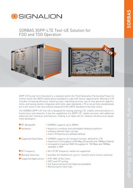 SORBAS 3GPP - Signalion