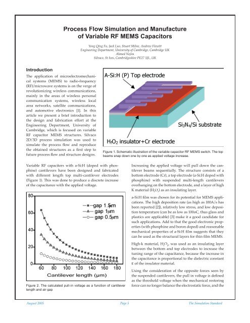 Process Flow Simulation and Manufacture of Variable RF ... - Silvaco