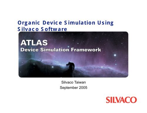 Organic Device Simulation Using Silvaco Software