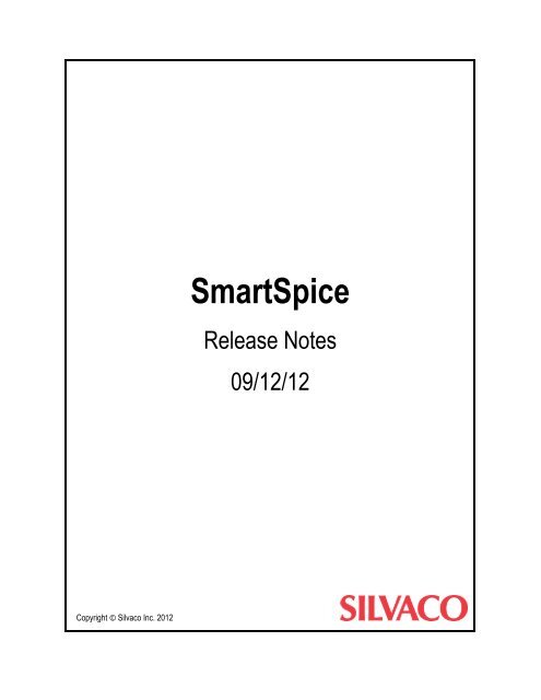 SmartSpice - Silvaco