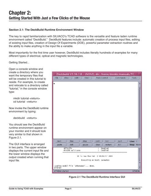 Chapter 2: Getting starte