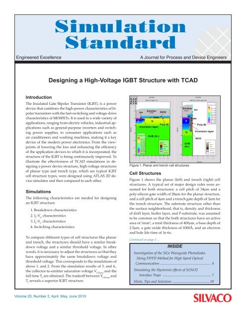 Designing a High-Voltage IGBT Structure with TCAD - Silvaco