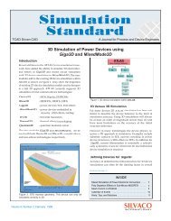 3D TFT Simulation - Silvaco
