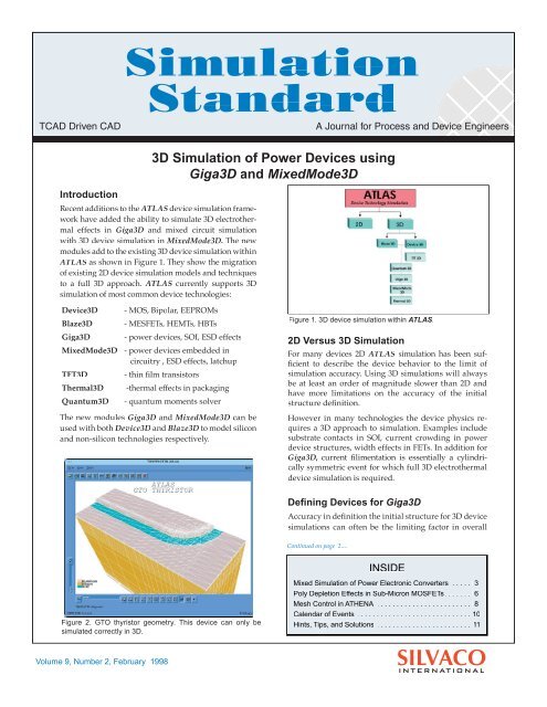3D Simulation of Power Devices using Giga3D and ... - Silvaco