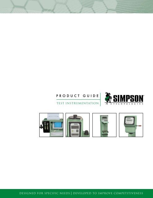 PRODUCT GUIDE - Simpson Group