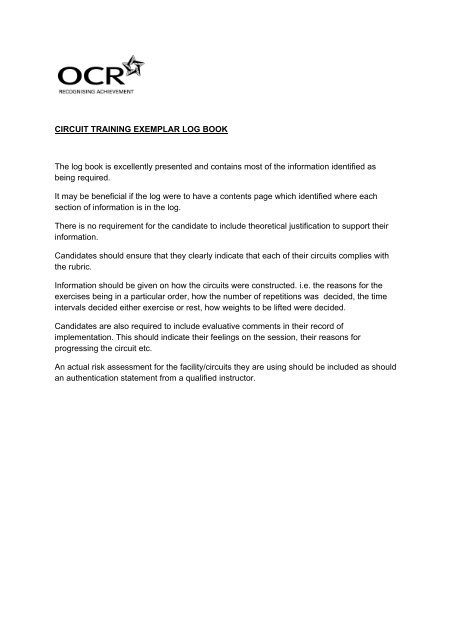 PE-Circuit-Training-Example-Log-Book