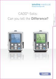 CADD®-Solis v3.0: Produktinfo - Smiths Medical