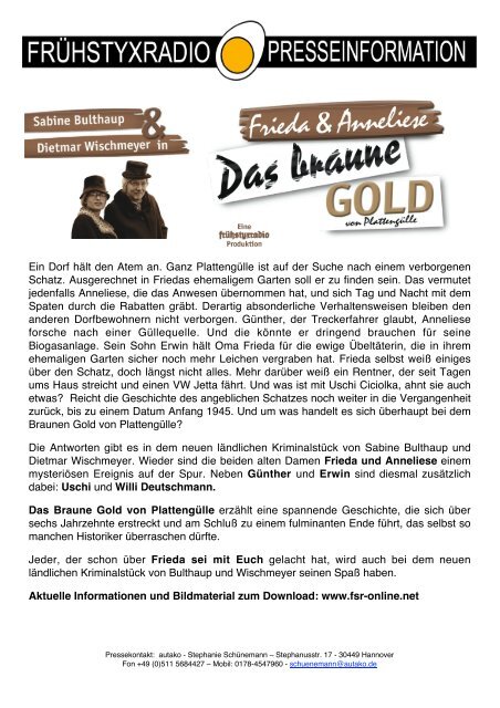 Aktuelle Informationen und Bildmaterial zum Download ... - autako