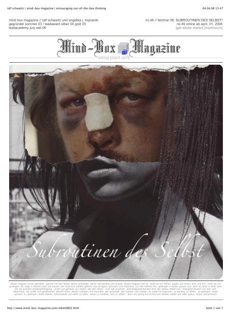 print .pdf - mind-box magazine