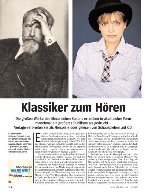 Klassiker zum Hören - Barbara Schaefer