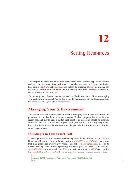 Setting Resources with xrdb