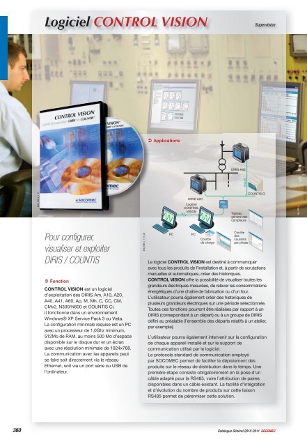 Logiciel CONTROL VISION - Socomec
