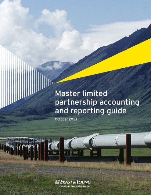 Master limited partnership accounting and reporting guide t