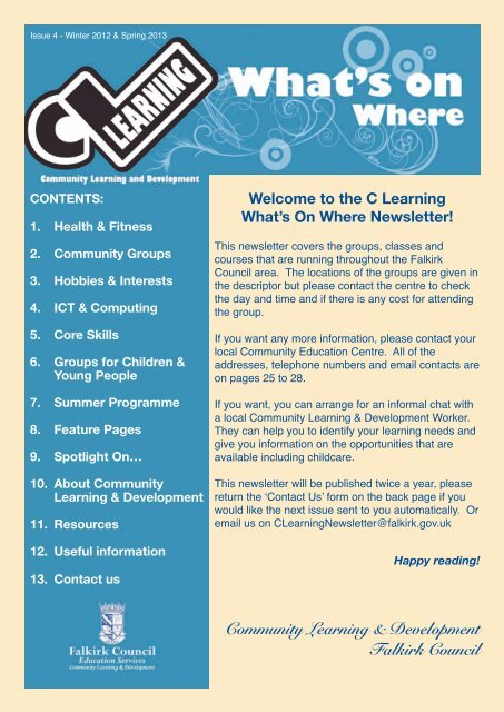 about community learning & development - Falkirk Council