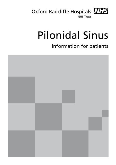 Pilonidal Sinus - Oxford University Hospitals NHS Trust