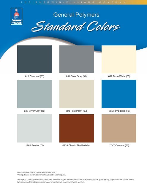 Osha Industrial Color Chart Sherwin Williams