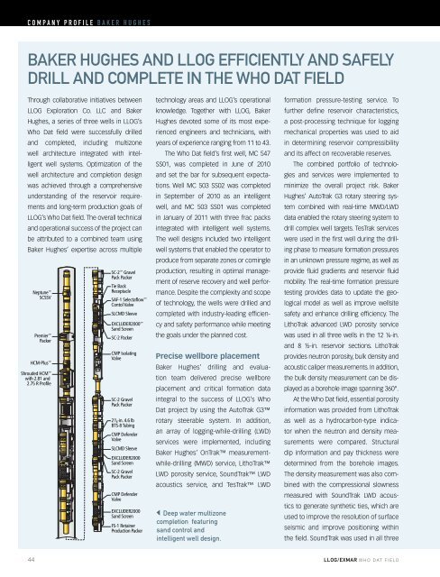 BAkER HuGHEs And LLOG EfficiEntLy And sAfELy dRiLL And ...