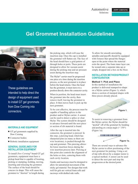 Gel Grommet Installation Guidelines - Dow Corning