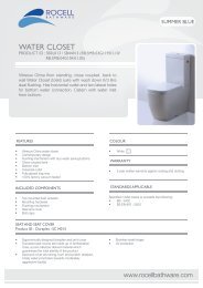WATER CLOSET - Rocell Bathware