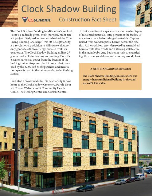 Clock Shadow Building - CG Schmidt